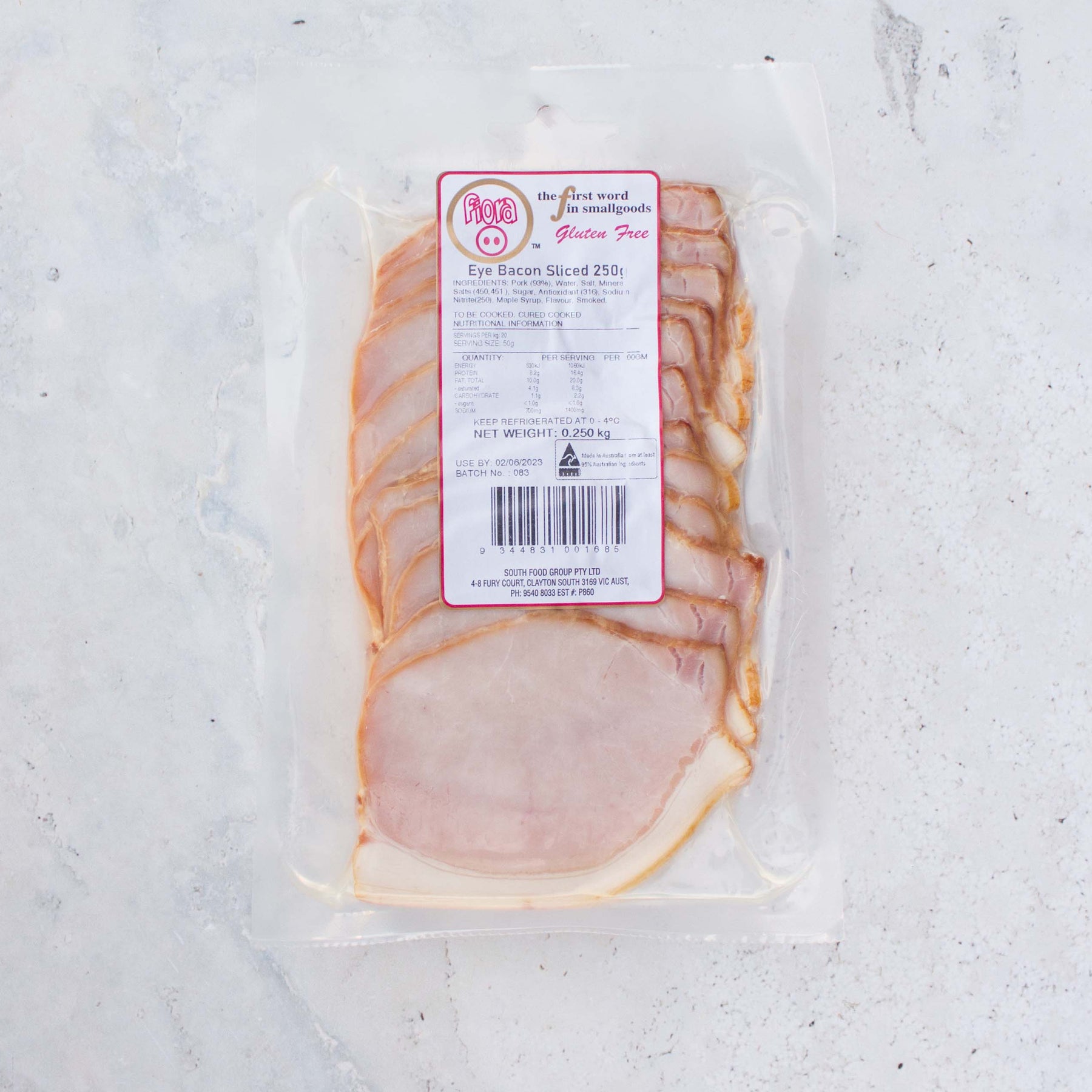Eye Bacon Sliced 250g – Mercato Casalingo