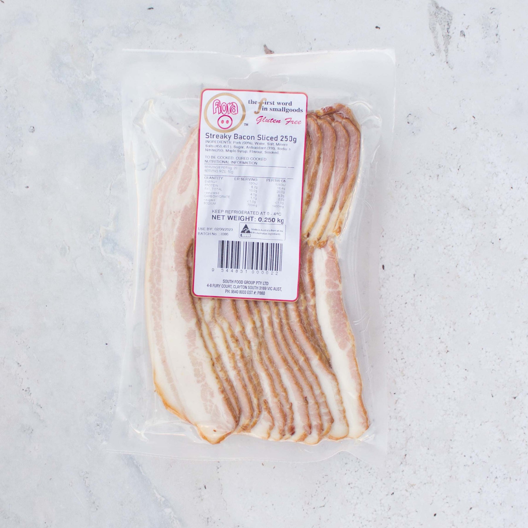 Streaky Bacon Sliced 250g – Mercato Casalingo