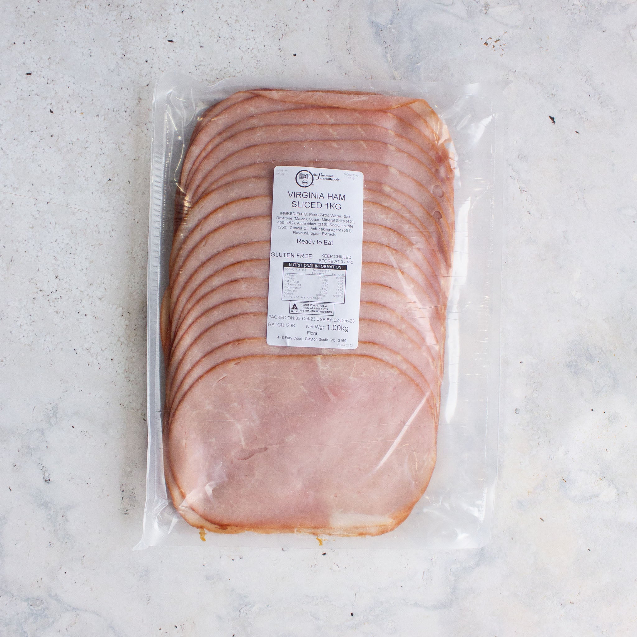 Virginia Ham Sliced 500g – Mercato Casalingo